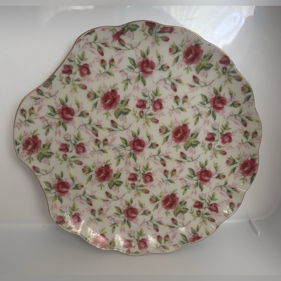 Lefton | Dining | Vintage Lefton China Rose Chintz Pattern Snack Plate ...